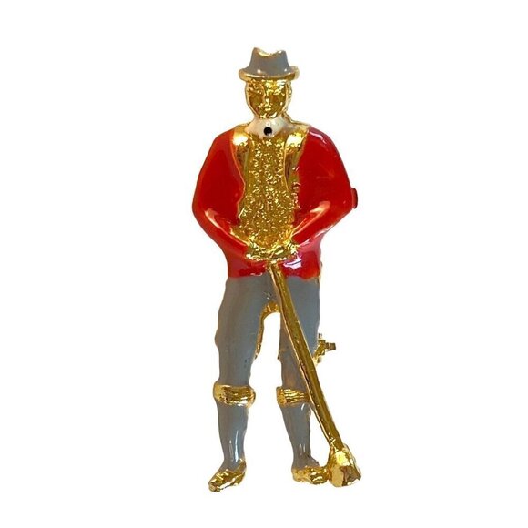 Unbranded | Jewelry | Vintage Golfer Lapel Pin Gentleman Dandy Bowler ...
